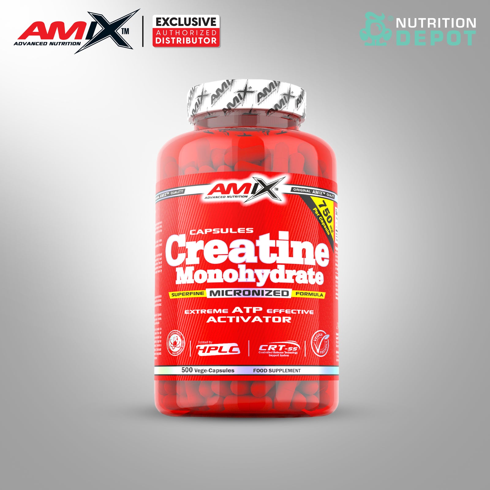 Amix Nutrition - Creatine Monohydrate 500 Capsules (COMING SOON!)