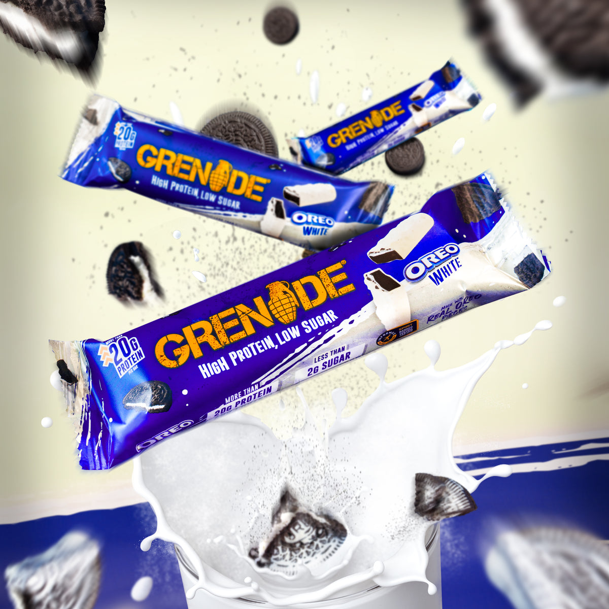 (BBF. 1 July 26)Grenade Carb Killa Protein Bar - White Oreo 1 Box (12